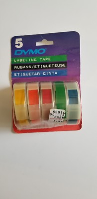 DYMO Embossing Label Tape 99786 Rainbow Pack 5 Colors Lot of 3 Packages ...