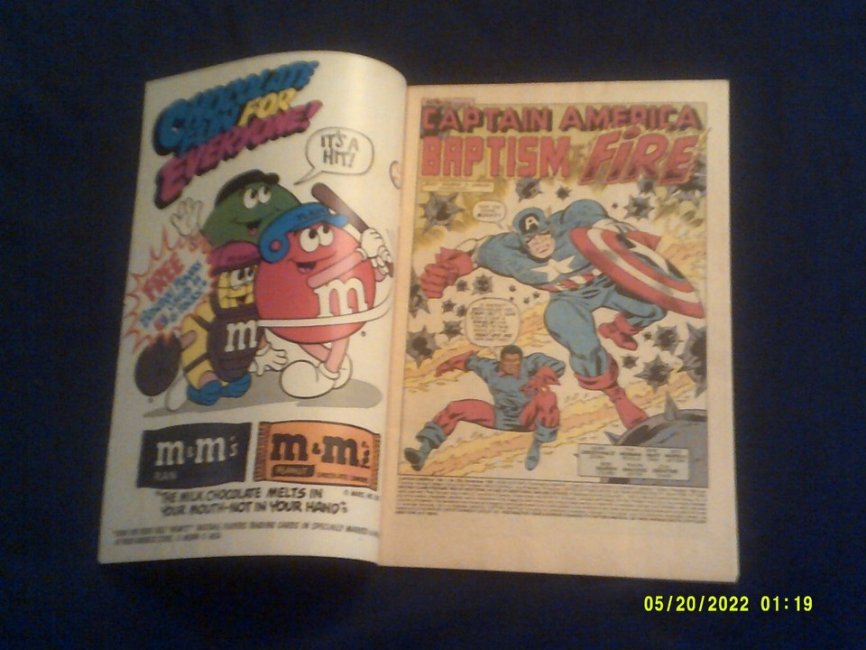 1987 MARVEL COMICS CAPTAIN AMERICA # 335 in BAPTISM OF FIRE | eBay