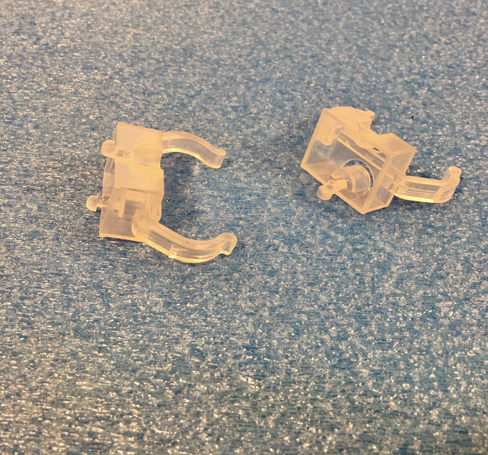 Vertical Horizontal 2G11 Lamp Flouresent Tube Double Support Clip Clear ...