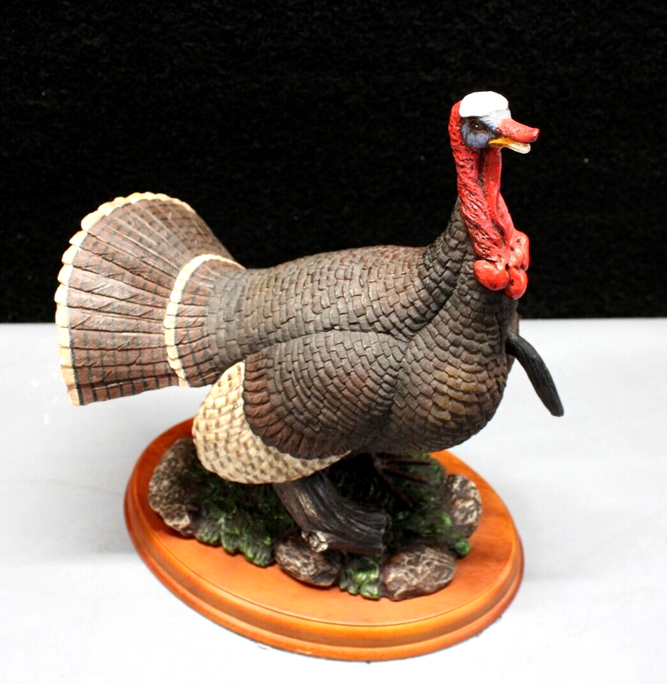 VINTAGE National Wild Turkey Federation Turkey Resin Statue (SET OF 2 ...