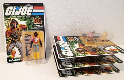 TARGET GI JOE SUPER7 REACTION+ PYTHON PATROL COBRA BAT B.A.T. O-RING ...
