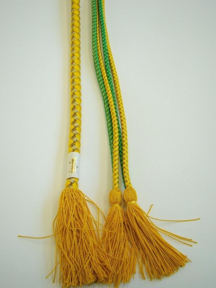 Chirimen Silk Obiage & Obijime Set Unused Kimono Accessories Pure Silk ...