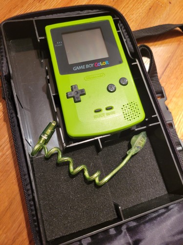 Nintendo Gameboy Color Kiwi Lime Green Console with Gameboy Color Case ...