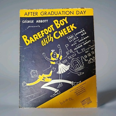 VTG Sheet Music After Graduation Day Barefoot Boy With Cheek SIdney ...
