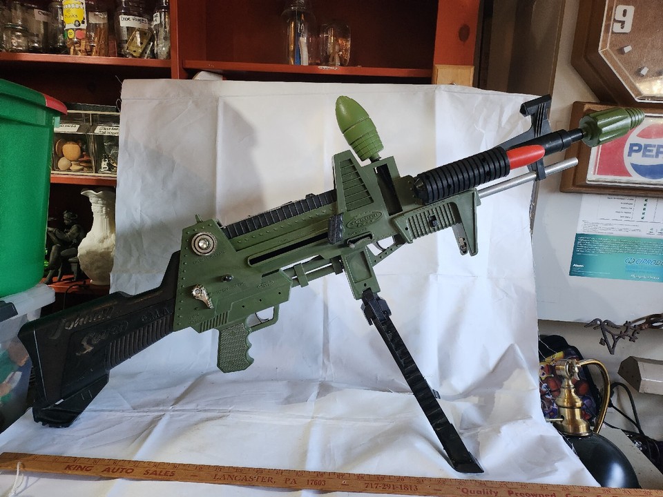 1964 JOHNNY SEVEN ONE MAN ARMY OMA TOPPER TOYS MACHINE GUN w/o Original ...