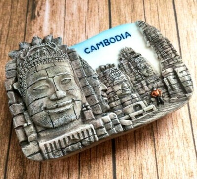Angkor Wat Temple Bayon Cambodia 3D Resin Souvenir AsiaTourist Magnet ...