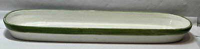 Maxcera Ceramic Olive Tray 13” x 3-1/4” x 1-1/4” Good Used Condition ...