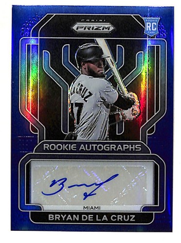 2022 Panini Prizm Bryan De La Cruz 105/149 Blue Auto Rookie Card ...