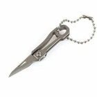 Titanium Mini Keychain Folding Knife Letter Opener Tool Outdoor EDC ...