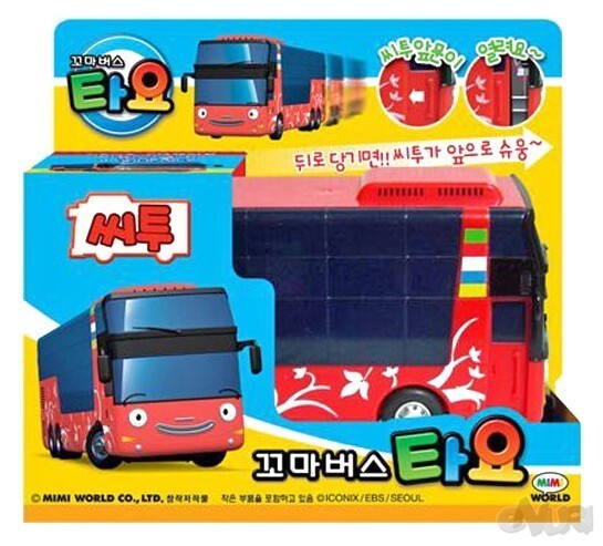 The Little Bus TAYO and Friends Pull Back Series CITU TOUR BUS Plastic ...