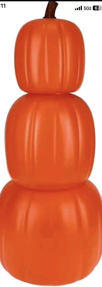 3-Piece Dollar Tree Stacking Plastic Pumpkins | eBay