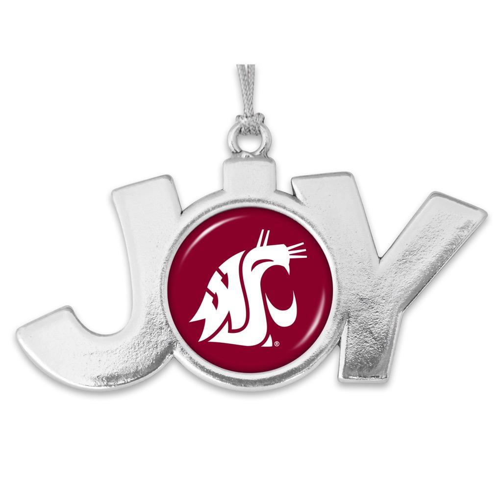 Washington State Cougars Red Joy Metal Christmas Ornament Decoration ...