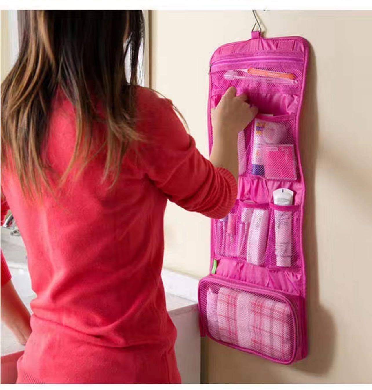 Stylish And Practical Large Makeup Organizer Bag Foldable And Stackable ...