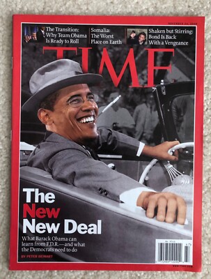 NEW TIME Magazine November 24 2008 Barack Obama The New New Deal NO ...