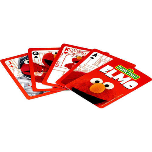 Great Item For Fans Sesame Street Elmo Playing Deck Cards Officially ...