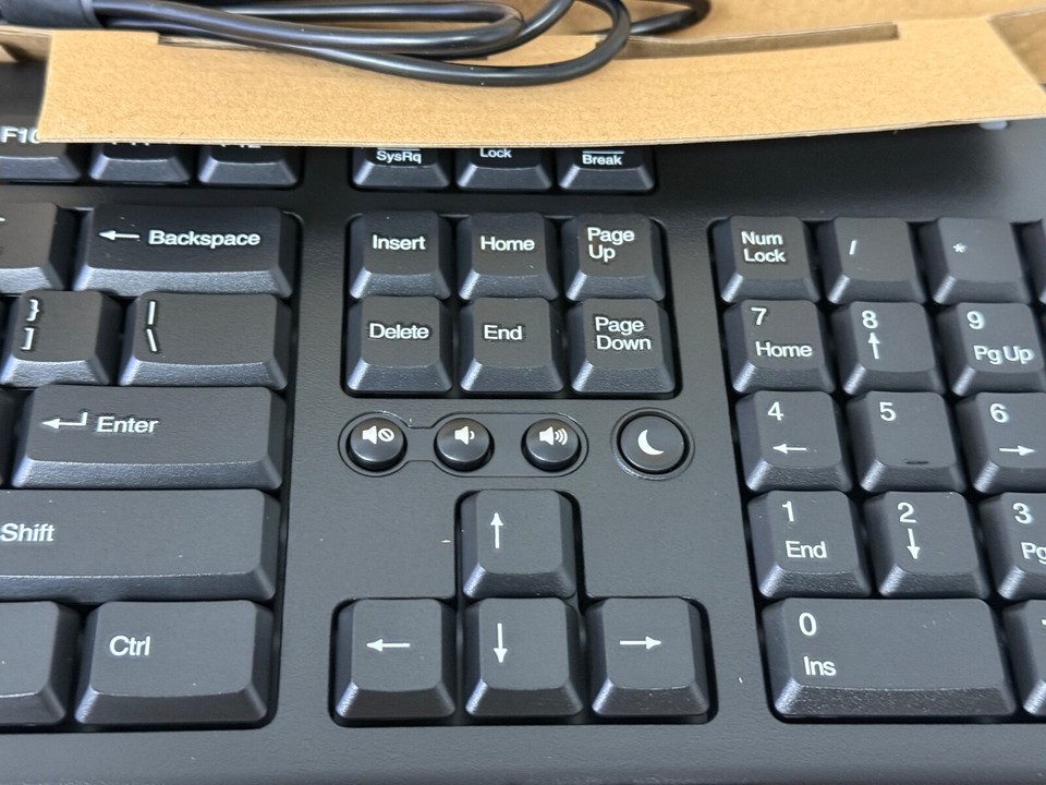 HP PR1101U Wired Keyboard with Number Pad, Black | eBay