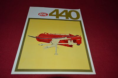 Gehl 440 Haybine Mower Conditioner Dealer's Brochure YABE8 | eBay
