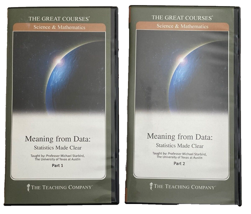 The Great Courses -Meaning from Statistics Made Clear- PART 1 & 2 DVD ...