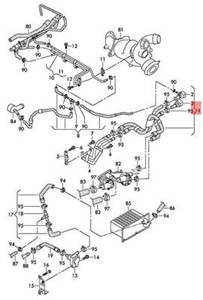NEW VW AUDI SKODA COOLANT HOSE WITH QUICK RELEASE COUPLING 1K0121156DK ...