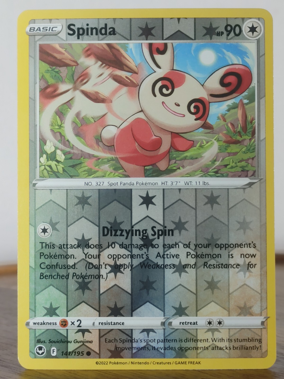 Spinda - Silver Tempest - singles - 141/195 - Pokemon TCG - Reverse ...