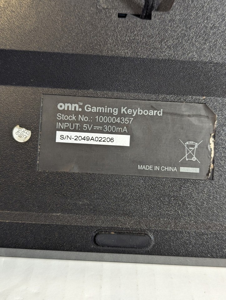 Onn RGB Mechanical Gaming Keyboard Programmable Backlit Keys 100004357 ...