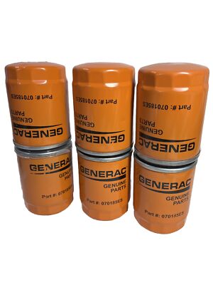 Generac 6 Pack Genuine 070185ES Oil Filter Fits 070185E 70185 OEM | eBay