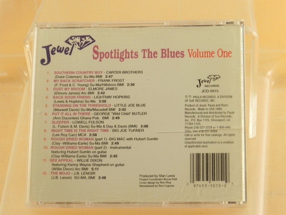 Jewel Spotlights The Blues Volume One by Various (CD, 1997, Jewel ...