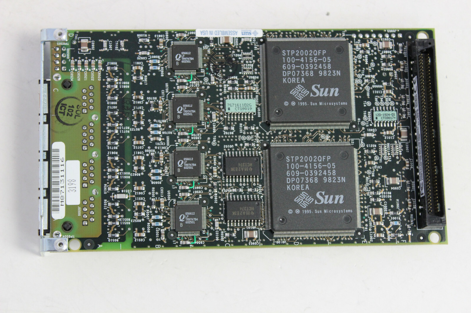 SUN 501-4837 QUAD FAST ETHERNET CONTROLLER SBUS MODULE X1049A WITH ...
