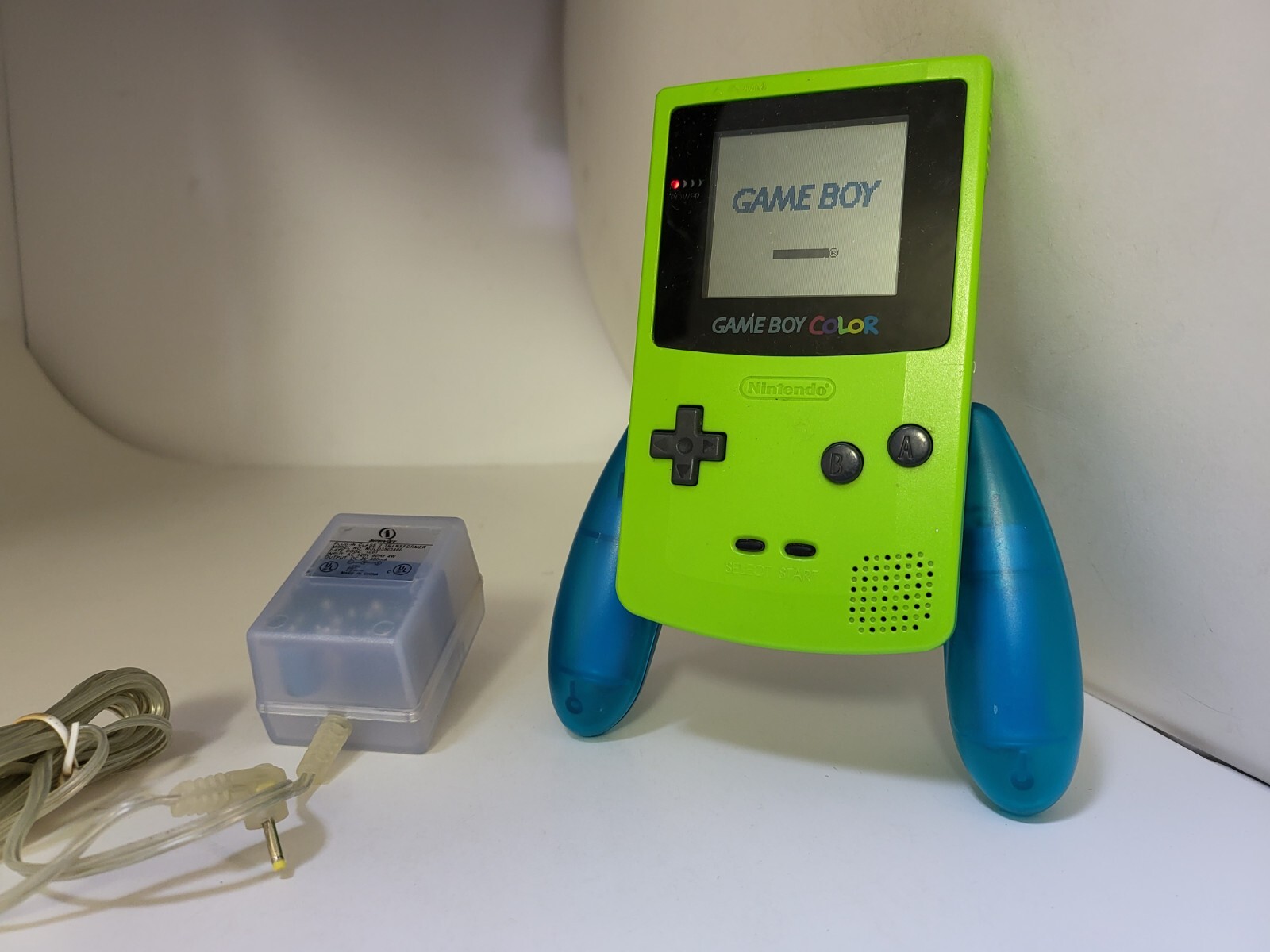 Teal Blue Rechargeable Battery Grip Handle + AC for GameBoy Color #O17 ...
