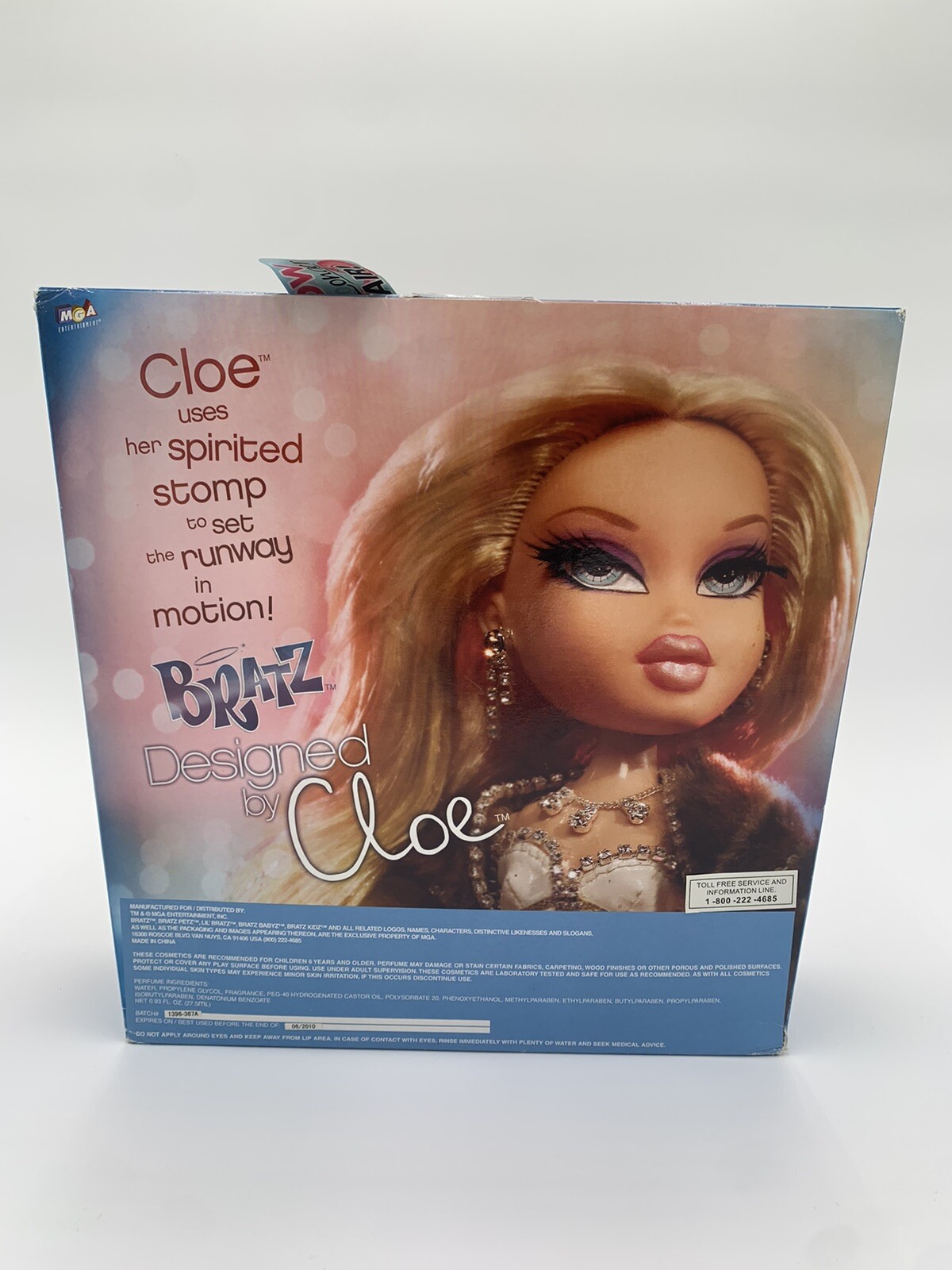 Girlz Girl Bratz Designed by Cloe Doll 2 Complete Looks Perfume RARE ...