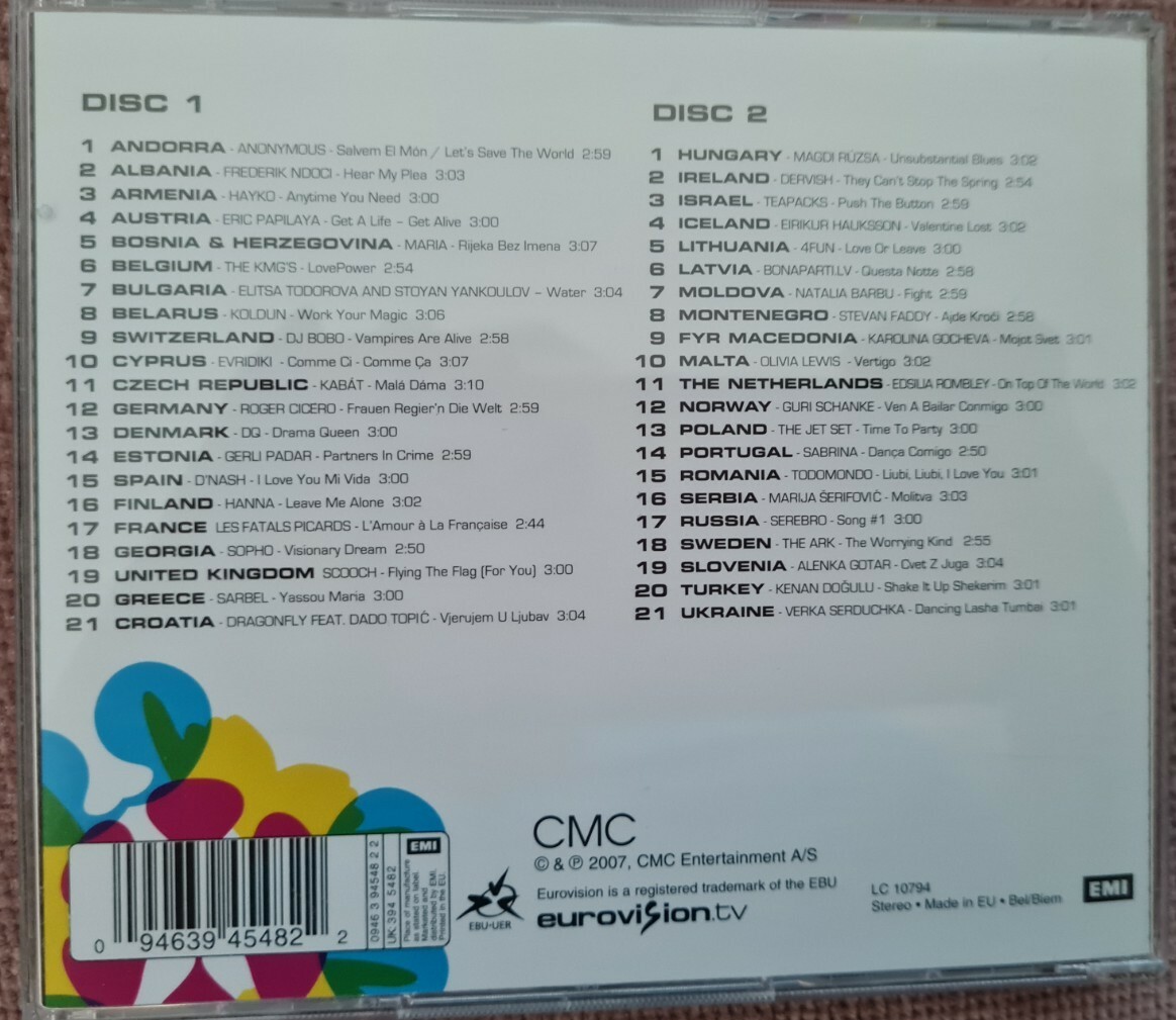 Various Artists - Eurovision Song Contest (Helsinki 2007/Live Recording ...