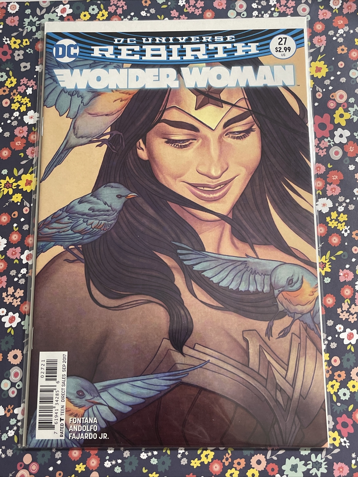 WONDER WOMAN #27 JENNY FRISON VARIANT COVER 2017 dc jennifer connelly ...