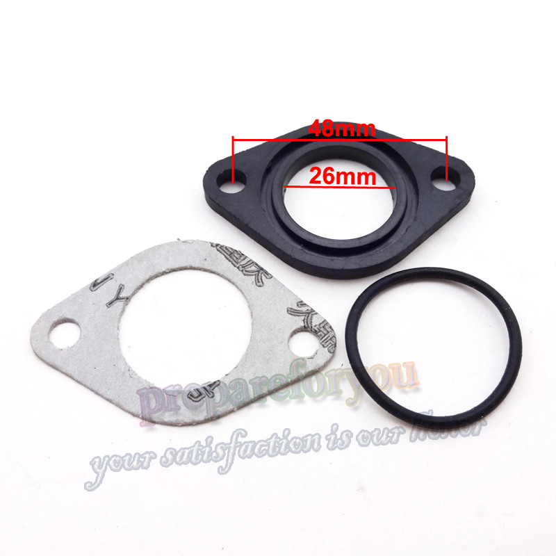 26mm VM22 Inlet Manifold Intake Pipe Gasket For 110cc 125cc 140cc Pit ...