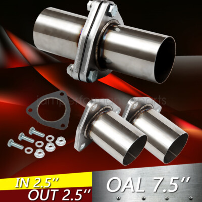 2.5" OD 3 Bolt Universal QuickFix Exhaust Triangle Flange Repair Pipe ...