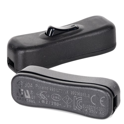 Light Inline Switch Power Rocker Lamp Extension On/Off DC AC Cable 12 ...