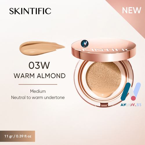 SKINTIFIC Perfect Cushion Full Coverage SPF35 PA++++ UVA UVB 03W Warm ...