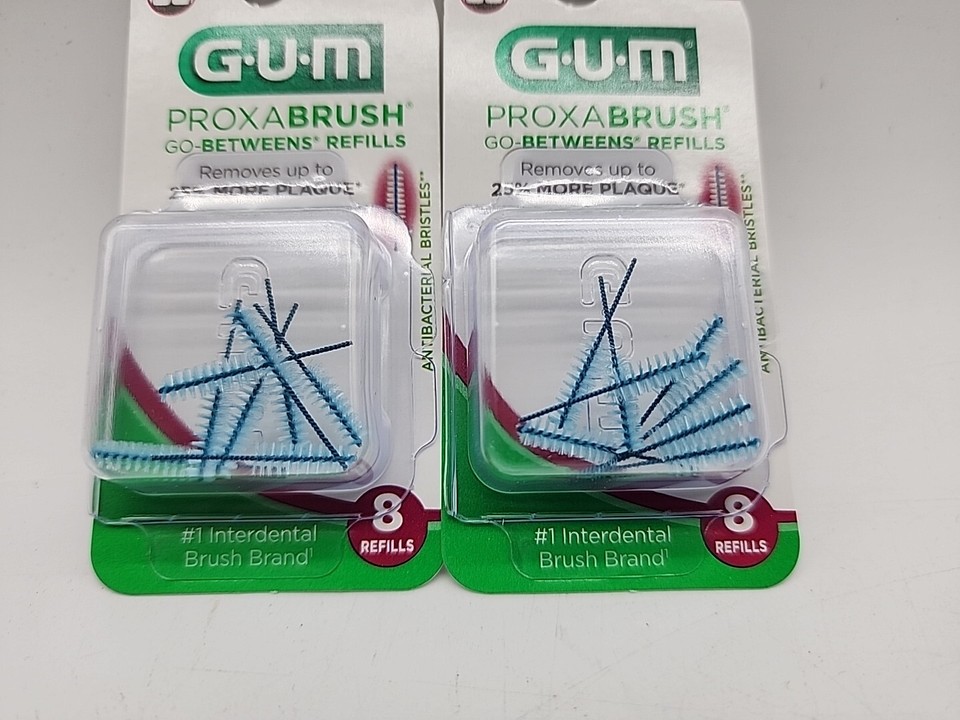 GUM Go-Betweens Proxabrush Refills Moderate ( 8 Pack of 2 pcs) 16 Total ...