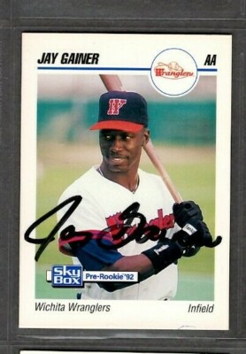 1992 Skybox #279 Jay Gainer Wichita Wranglers Baseball Signed Autograph ...