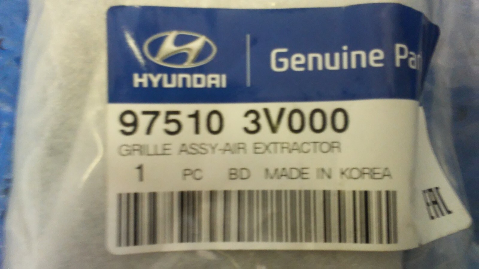 Genuine Hyundai Quarter Panel Air Pressure Vent OEM 97510-3V000 | eBay
