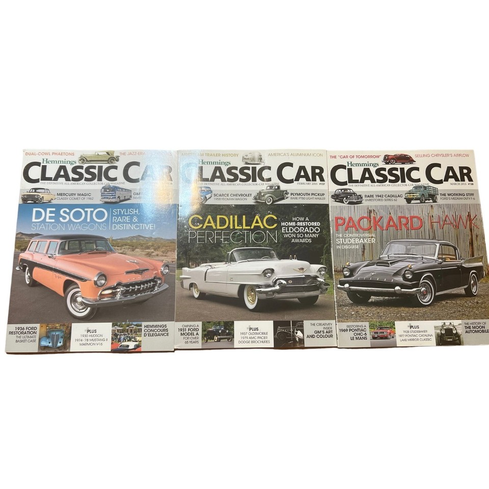 Hemmings Classic Car Magazine Complete Year 2016 12 Issues | eBay
