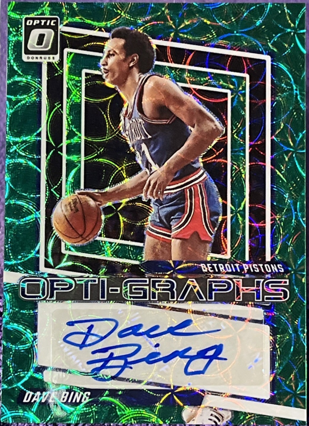 2023-24 Panini Donruss Optic - Opti-Graphs Dave Bing #OG-BIN Choice ...
