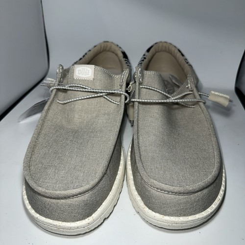 Hey Dude Men Sz. 13 Wally Funk Jacquard Bungee Beige Aztec Shoes Slip ...
