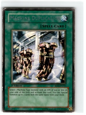 Yu-Gi-Oh! Machine Duplication Rare RDS-EN041 Moderately Played 1st ...