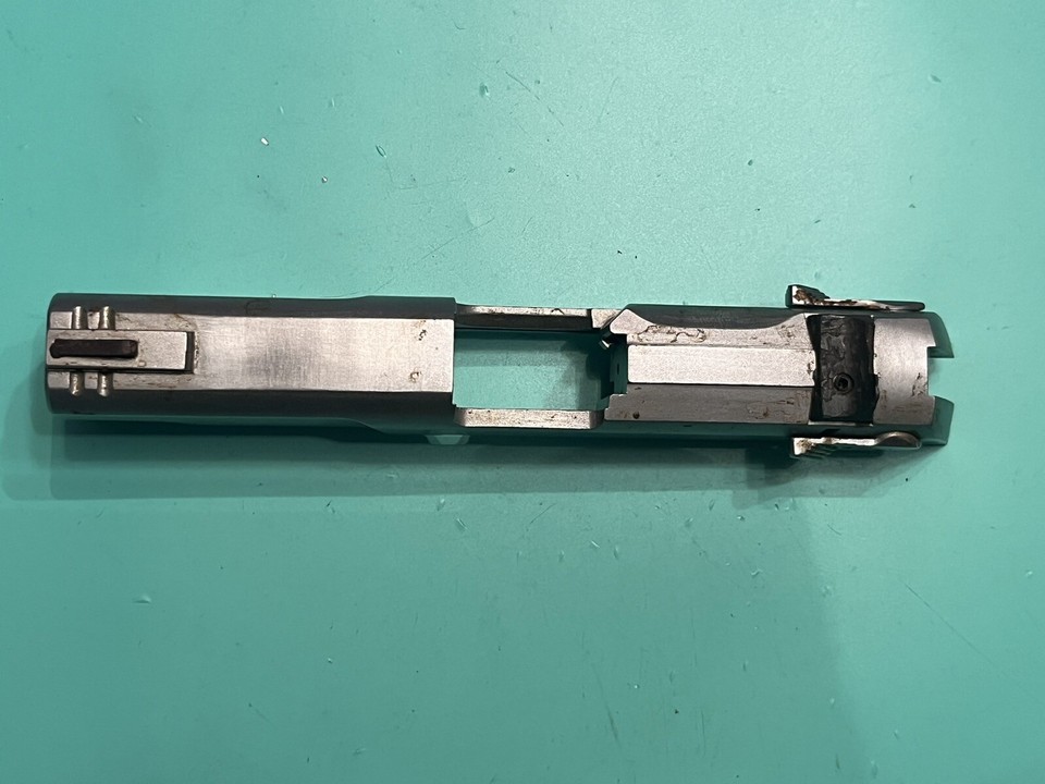 USED OEM RUGER P90 COMPLETE SLIDE BARREL GUIDE ROD SPRING STAINLESS .45 ...