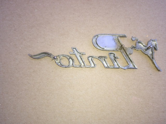 Ford Pinto Script Emblem FOMOCO OEM Badge 71 70s Vintage Pony Chrome ...