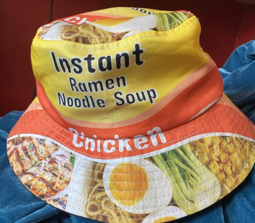 Instant Ramen Noodle Chicken Unisex Bucket Hat Cap Summer Beach Outdoor ...