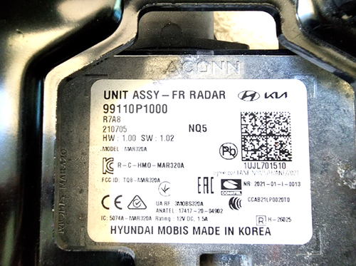 GENUINE UNIT ASSY-FRONT RADAR 99110P1000 99110-P1000 for KIA SPORTAGE ...