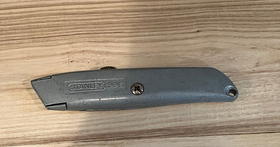 Stanley 99E 6 inch Retractable Silver Metal Box Cutter Utility Knife | eBay