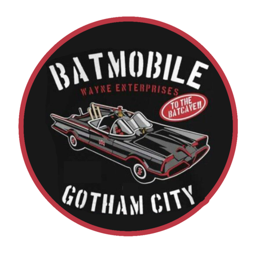 Batman (Batmobile) - 4" Vinyl Decal Car Cooler Laptop Truck Trailer ...