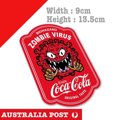 Coca Cola Zombie Juice Label, Zombie Logo Label Funny Sticker | eBay ...